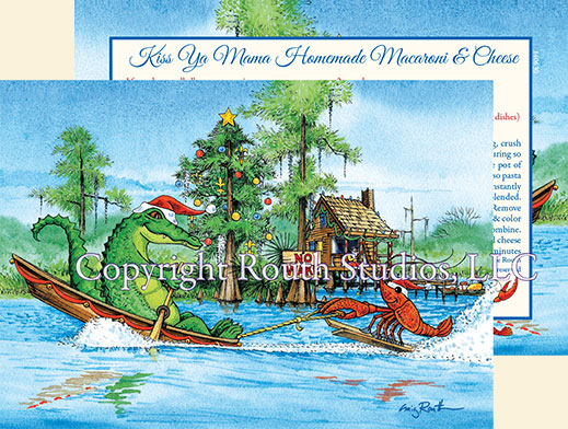 Gulf Coast Waterskiing Christmas Cards |Water Skiing on the River ...