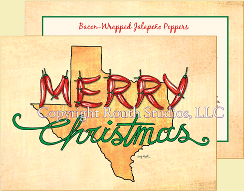 Texas Christmas Cards | Chile Pepper Holiday Card